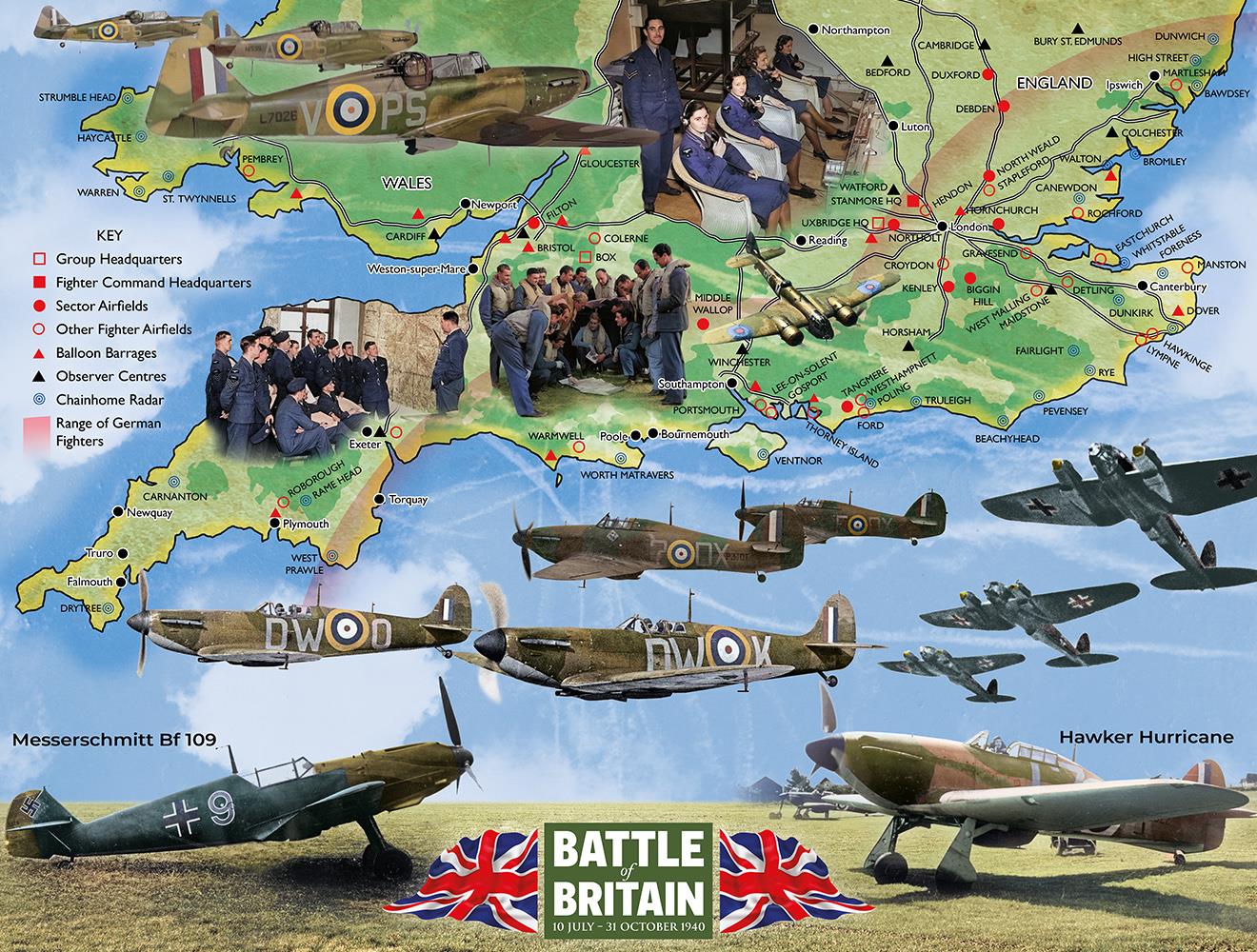 Imperial War Museums Battle of Britain 85th Anniversary 1000 Piece Jig ...