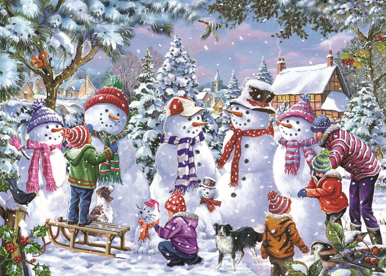 PRE-ORDER Seven Silly Snowmen 1000 Piece Puzzle – All Jigsaw Puzzles