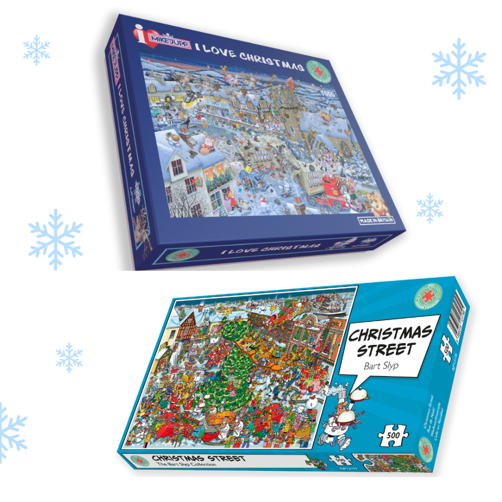 Comical Christmas 2 x 1000 Piece Jigsaw Puzzle Bundle – All Jigsaw Puzzles