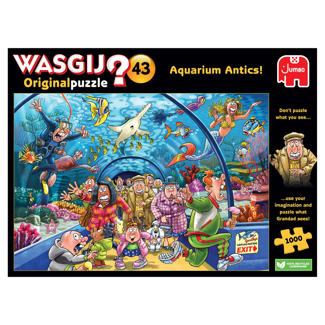 Wasgij Original 43 Aquarium Antics 1000 Piece Jigsaw Puzzle – All ...