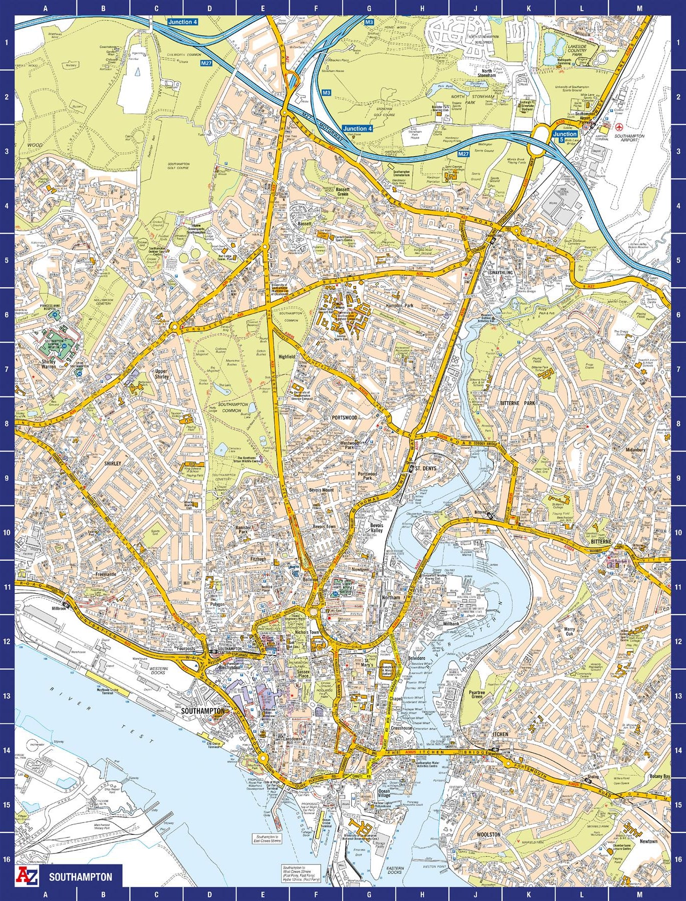 A to Z Map of Southampton 1000 Piece Jigsaw – All Jigsaw Puzzles