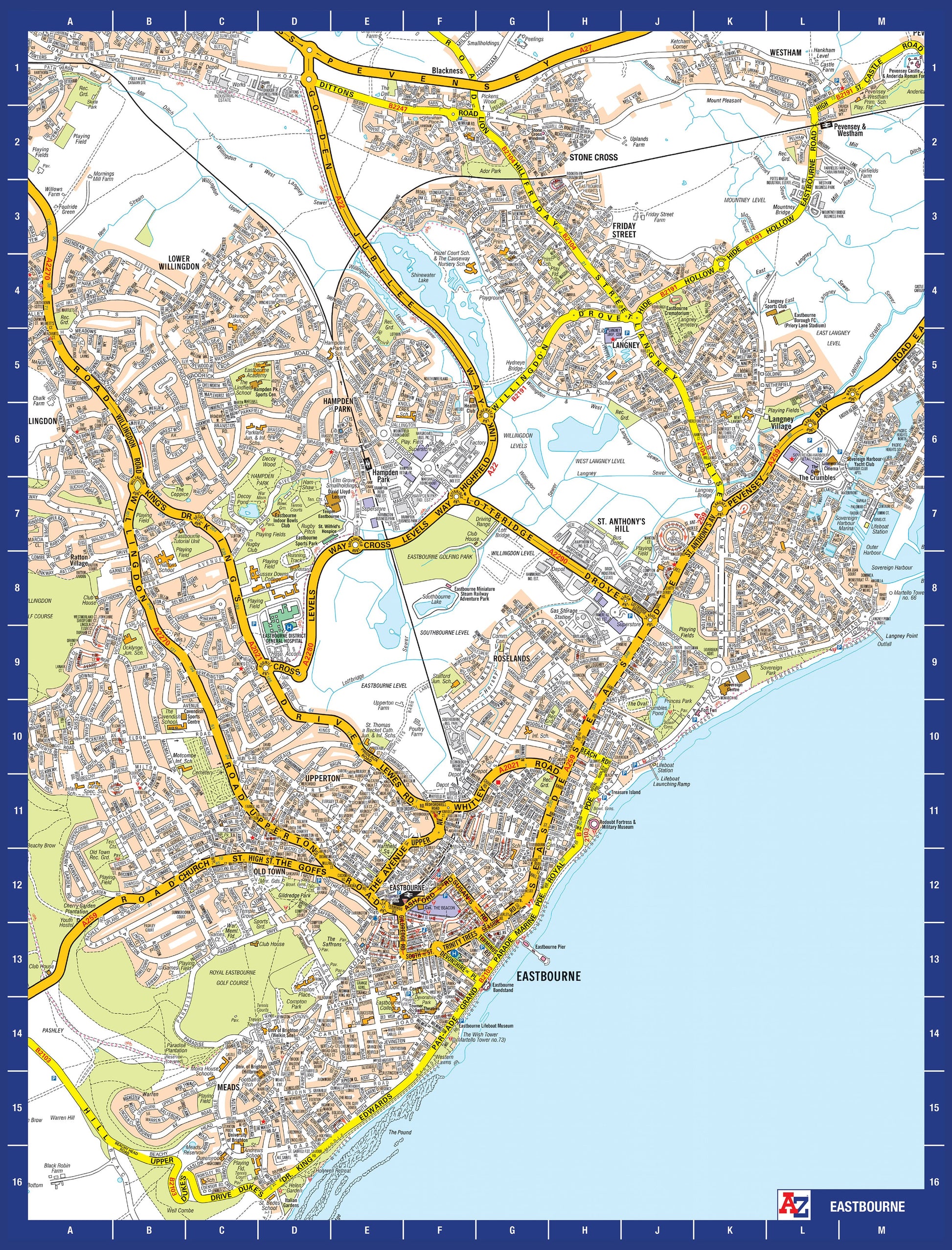 A to Z Map of Eastbourne 1000 Piece Jigsaw – All Jigsaw Puzzles
