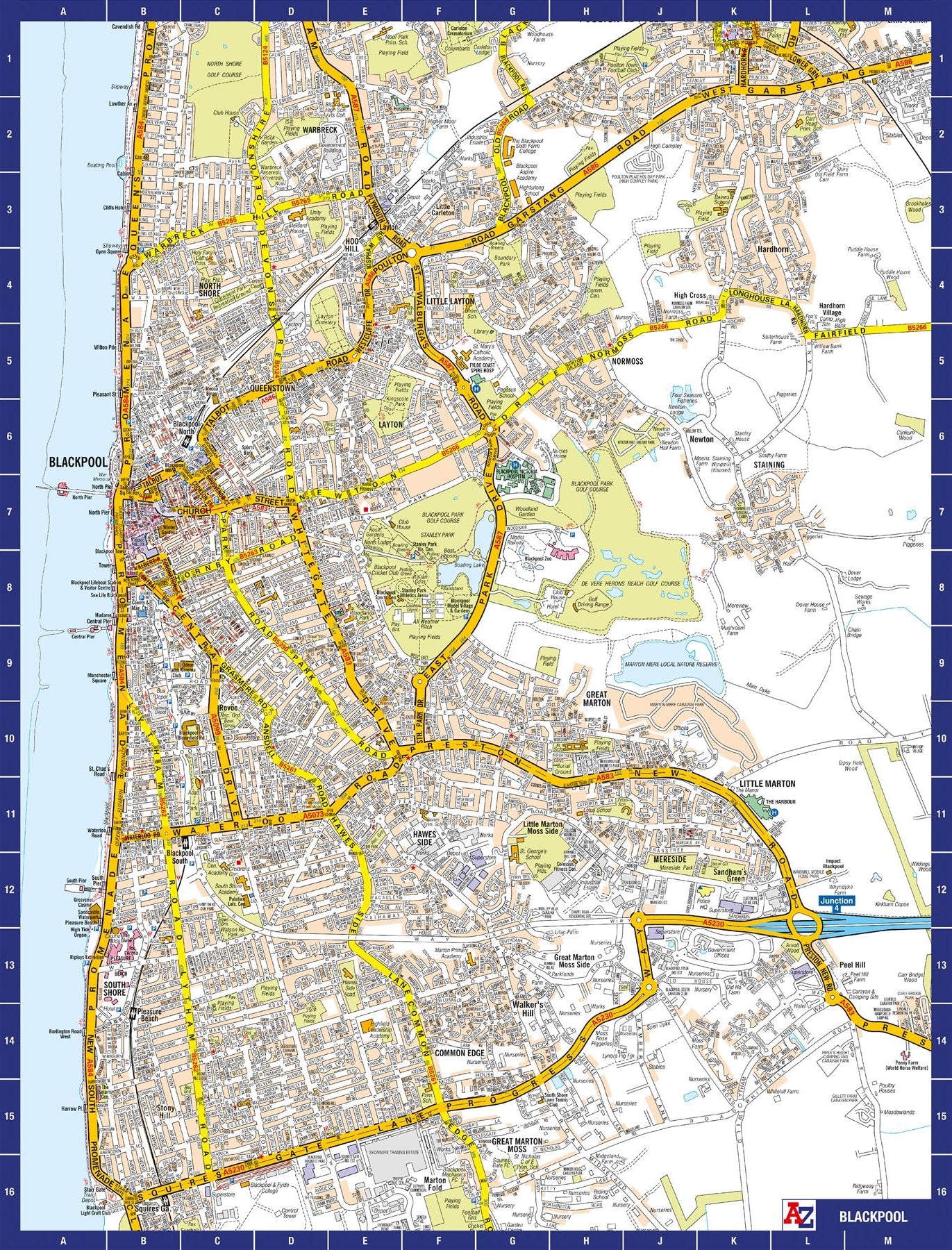 A to Z Map of Blackpool 1000 Piece Jigsaw – All Jigsaw Puzzles