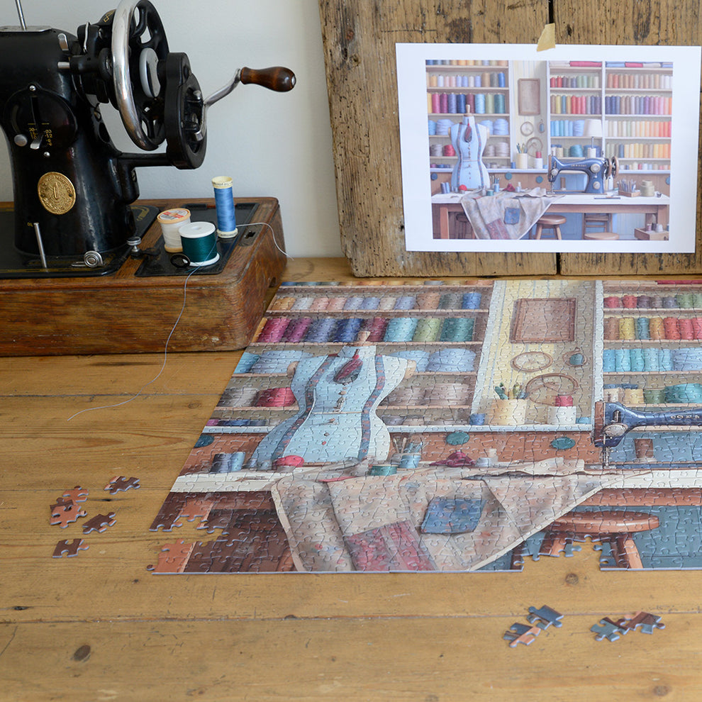 Thrifty Threads 1000 Piece Jigsaw Puzzle – All Jigsaw Puzzles