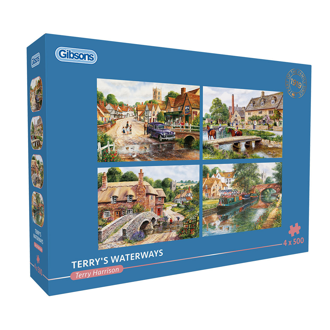 Terry's Waterways 4 x 500 Piece Jigsaw Puzzle – All Jigsaw Puzzles