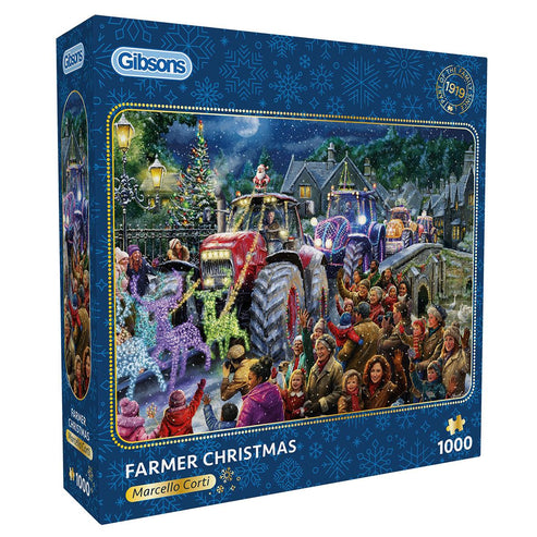 Farmer Christmas – Marcello Corti 1000 Piece Jigsaw Puzzle – All Jigsaw ...