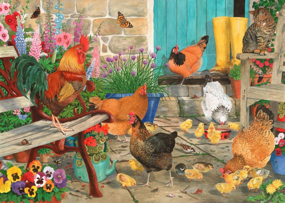 Hen Pecked 1000 Piece Jigsaw Puzzle – All Jigsaw Puzzles