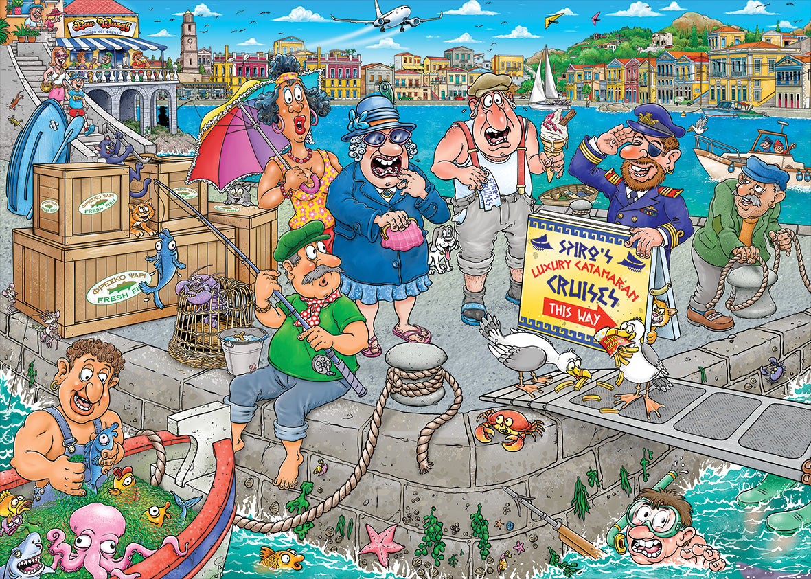 Wasgij Original 47 Boating Bedlam 1000 Piece Jigsaw Puzzle – All Jigsaw ...