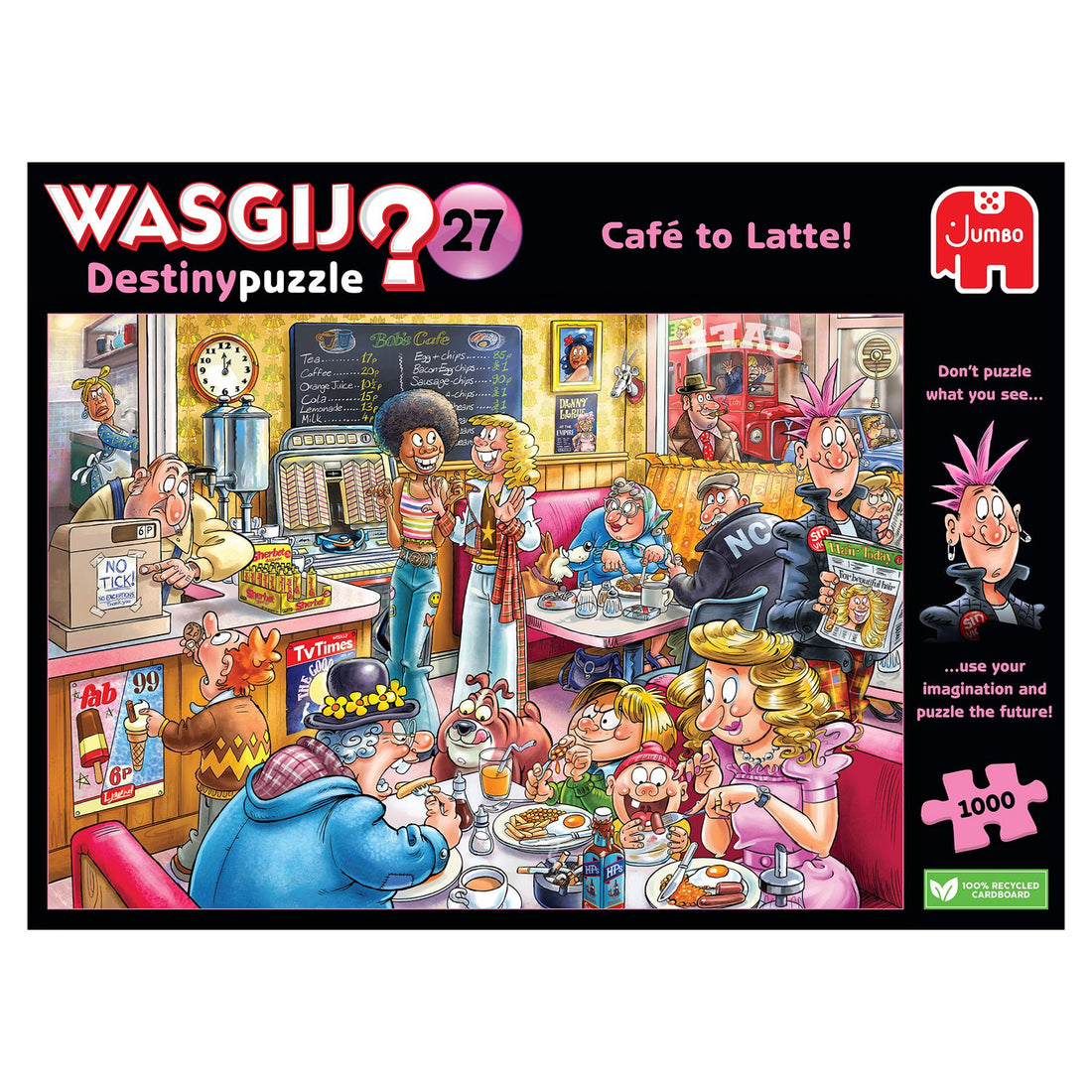Wasgij Destiny 27 Cafe to Latte 1000 Piece Jigsaw Puzzle – All Jigsaw ...