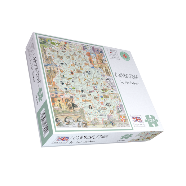 Tim Bulmer's Map of Cambridge 1000 Piece Jigsaw Puzzle – All Jigsaw Puzzles