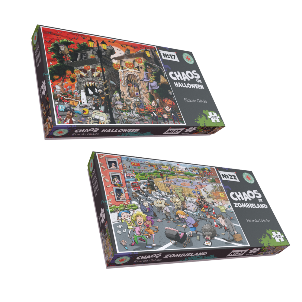 Halloween Creepy Chaos 1000 Piece Jigsaw Puzzle Bundle – All Jigsaw Puzzles