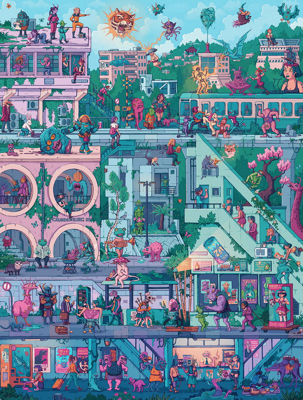 Concrete Jungle 1000 Piece Jigsaw Puzzle – All Jigsaw Puzzles