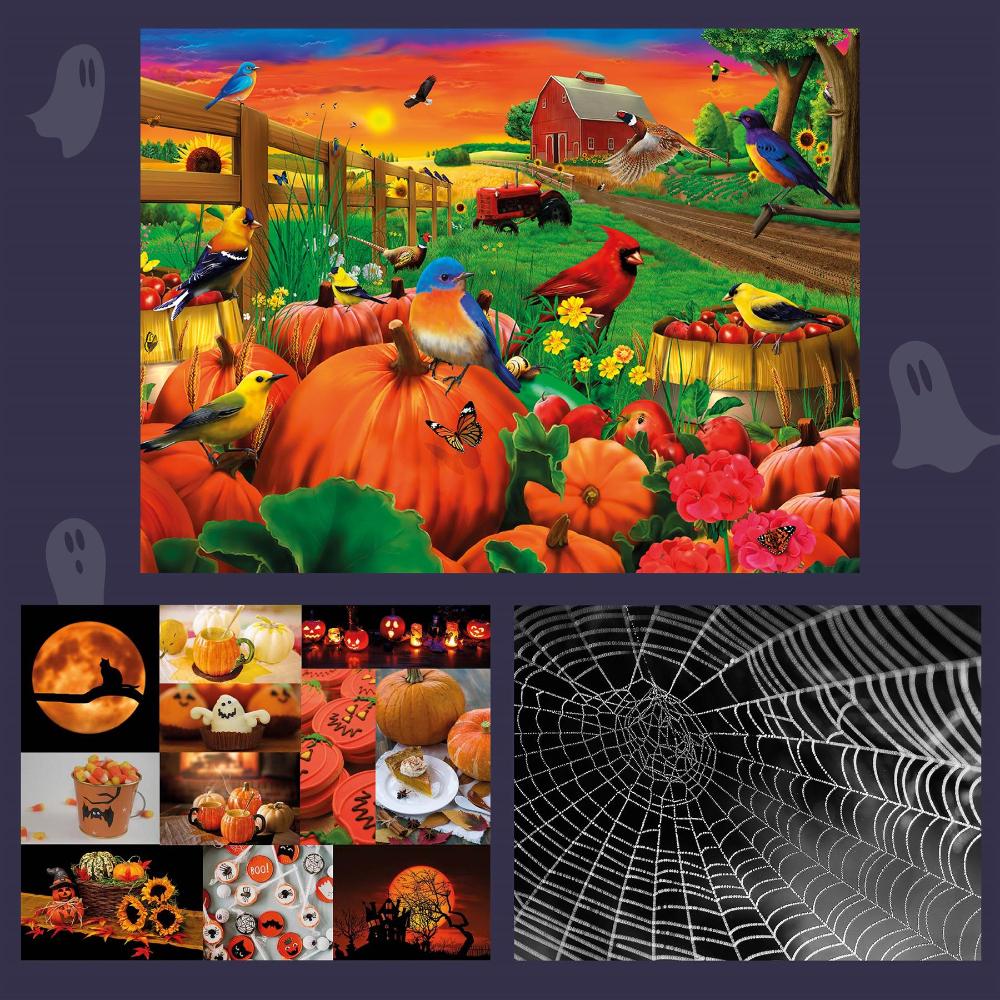 Happy Halloween 3 x 1000 Piece Jigsaw Puzzle Bundle – All Jigsaw Puzzles