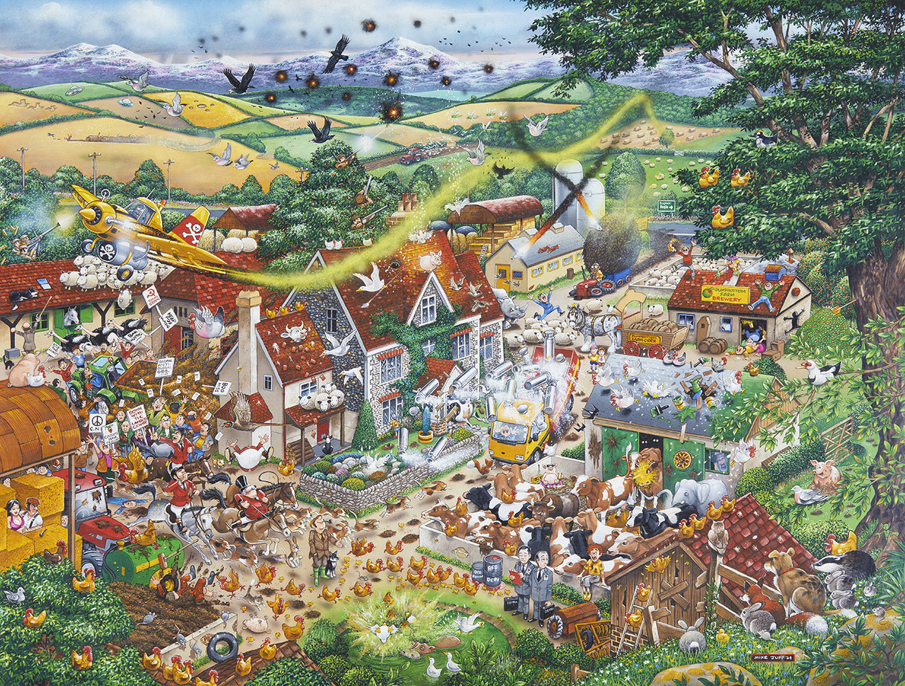 Mike Jupp I Love the Farmyard 1000 Piece Jigsaw Puzzle – All Jigsaw Puzzles