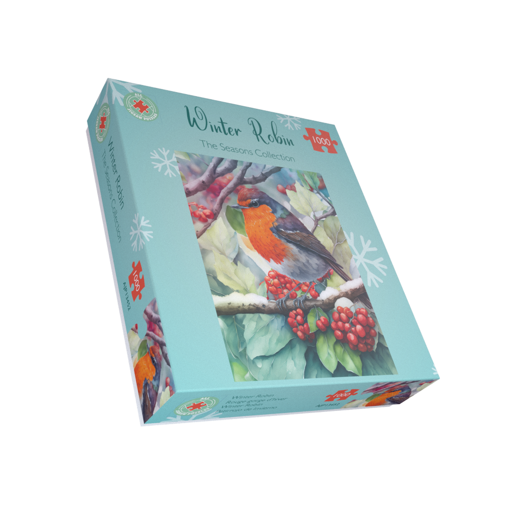 Winter Robin 1000 Piece Jigsaw Puzzle – All Jigsaw Puzzles
