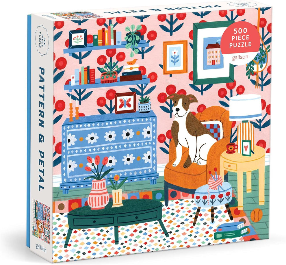 Pattern & Petal 500 Piece Jigsaw Puzzle – All Jigsaw Puzzles