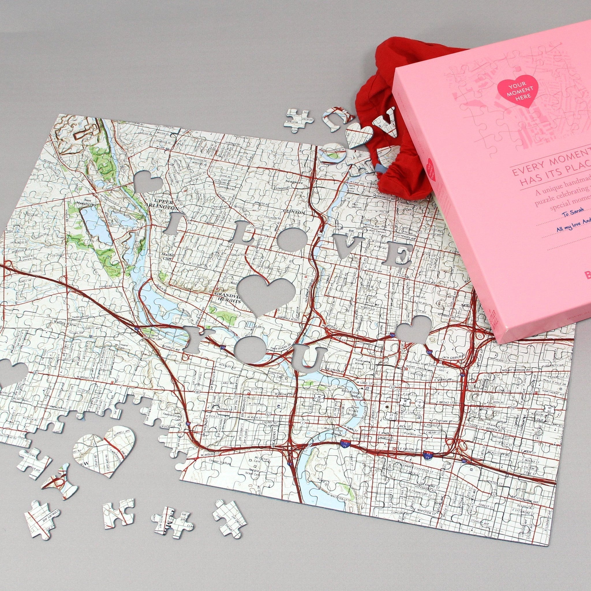 I Love You - Hometown US Map Puzzle – All Jigsaw Puzzles