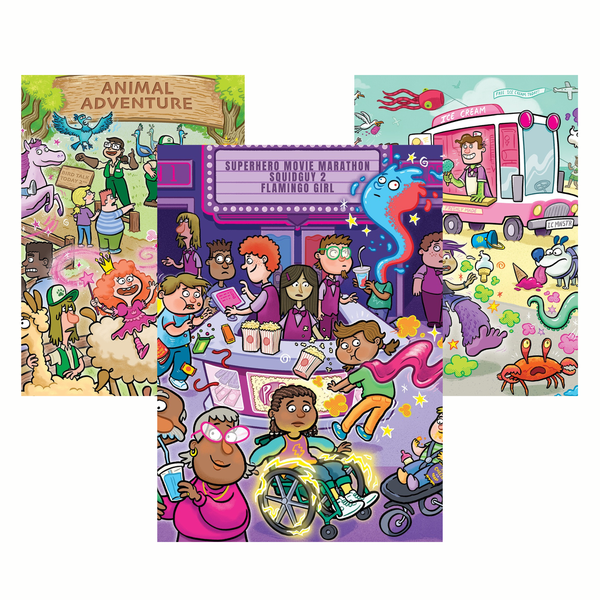 Wasgij Junior 3 x 240 Piece Jigsaw Puzzle Bundle – All Jigsaw Puzzles