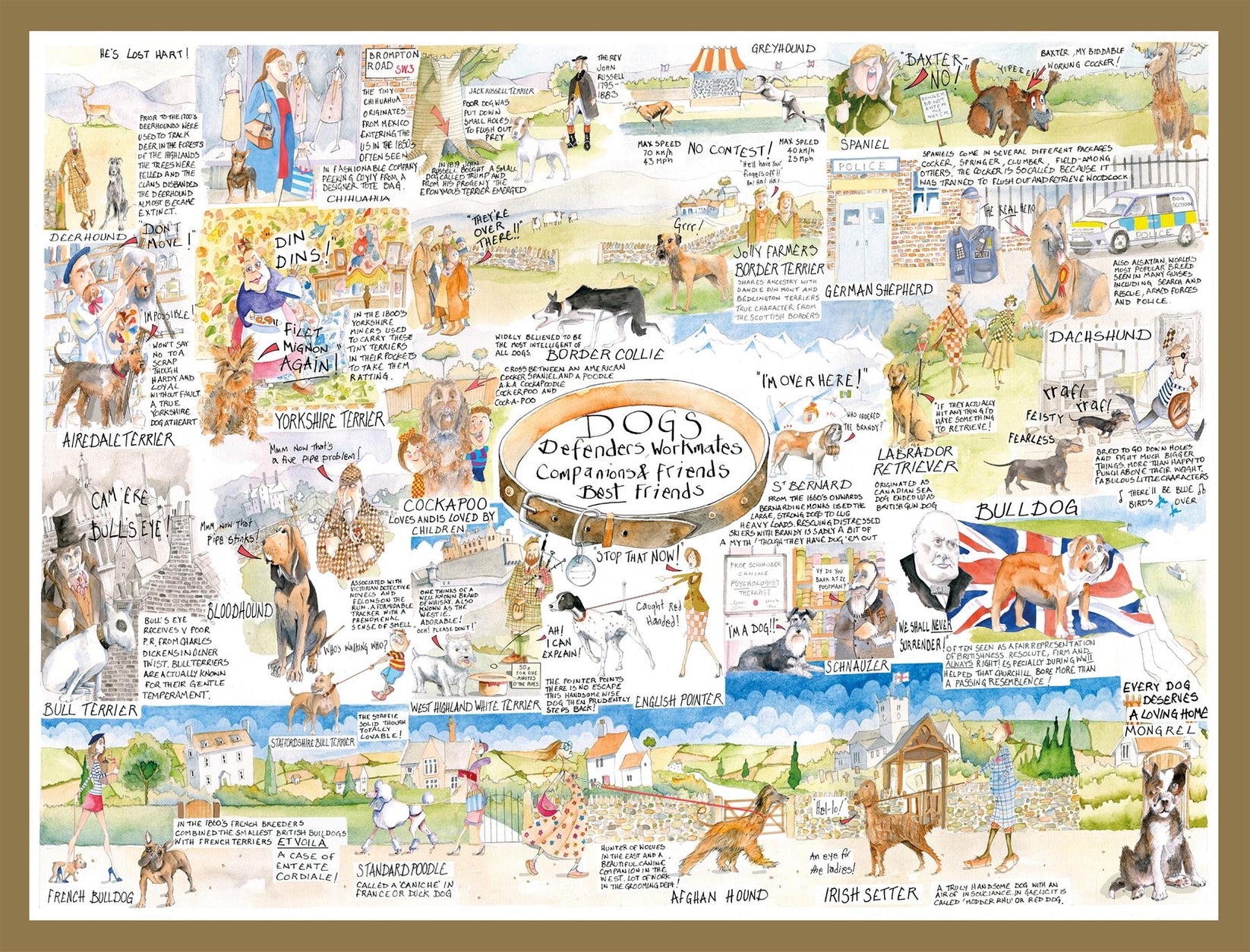 Dogs - Tim Bulmer 1000 piece jigsaw puzzle – All Jigsaw Puzzles